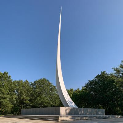 China Custom Tall White Metal Sculpture for Outdoor Public Art Projects for sale