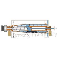 China Stainless Steel Decanter Centrifuge for Sludge Dewatering with 501-1000l/h Capacity and Self-cleaning Discharge for sale