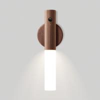 China Portable Wireless LED Sensor Lights Magnetic USB Motion Sensor Light Rechargeable Wall Induction Lamps for sale