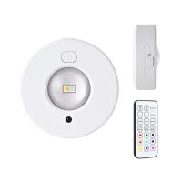 China 500mAh Magnetic RGBW Wireless LED Puck Light Under Cabinet Timing Function for sale