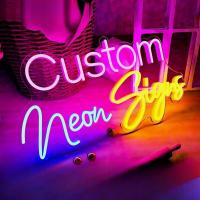 China 24V 220V LED RGB Neon Logo Light Flex Sign For Wedding Shop School Decorations for sale