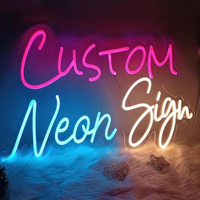China 12V Led Neon Rope Light Sign Illuminated Letters Decor For Holiday Events Party Room Bedroom for sale