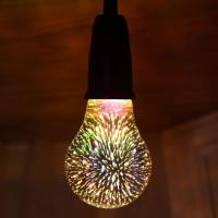 China High-Quality LED 3D Fireworks Lamp for Bedroom Decor Christmas Fireworks LED Fairy Light for sale