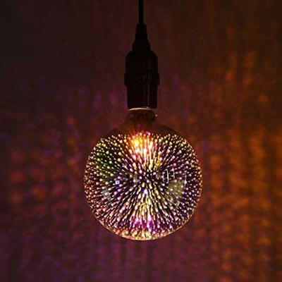 China High-Quality LED 3D Fireworks Lamp for Bedroom Decor Christmas Fireworks LED Fairy Light for sale