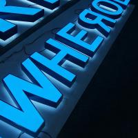 China Custom Acrylic 3D LED Backlit Store Sign for Hotels Bars Malls-Outdoor Illuminated Advertising Sign Board Offices Led Light for sale