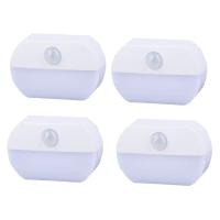 China Hot Sale Rechargeable Wireless Body Induction Small Lamp Motion Sensor Night Light for Kid Room Stairs for sale