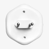 China USB Charging Socket with LED Night Light, Modern square ABS Switch Sensor Control Plug-in Power Supply for sale