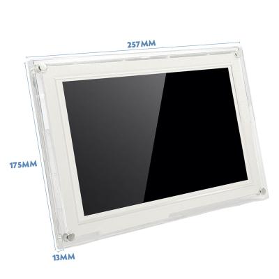 China 10.1 Inch Acrylic Digital Photo Frame with IPS Touch Screen Wi-Fi Video Playback & MP4 Support-Ultra Thin Design Best Gift for sale