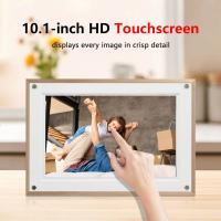 China 10.1 Inch Acrylic Digital Photo Frame with IPS Touch Screen Wi-Fi Video Playback & MP4 Support-Ultra Thin Design Best Gift for sale