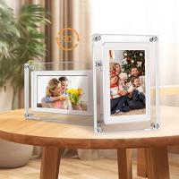 China 2026 New Wholesale 7 Inch Customized Your Own Acrylic Digital Photo Frames with MP4 Video & MP3 Audio Clock Function for sale