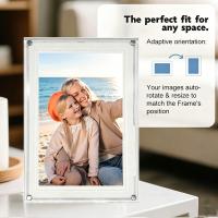 China 2026 New Wholesale 7 Inch Customized Your Own Acrylic Digital Photo Frames with MP4 Video & MP3 Audio Clock Function for sale