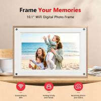 China 2026 New Wholesale 7 Inch Customized Your Own Acrylic Digital Photo Frames with MP4 Video & MP3 Audio Clock Function for sale