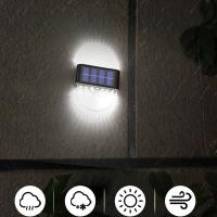 China Solar Outdoor Waterproof Yard Landscape Wall Lamp Staircase Fence Lights Solar Wall Lights for sale