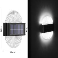 China Solar Powered IP65 Waterproof Wall Washing Light with ABS+PC Material for Outdoor Garden and Villa Decoration for sale
