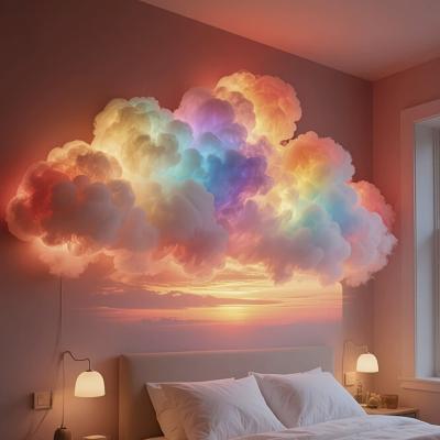 China APP Control DIY Handmade 3D Atmosphere Lamp with RGB Lights for Room Decor and E-sports for sale