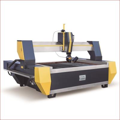 China 5 Axis Gantry Waterjet Tile Cutter Metal Stone Glass Aluminum Cutting Machine 37kw for sale