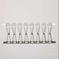 China PCR 8-Strip Tube Caps Clear for 0.2mL PCR Tubes - qPCR Compatible with 121°C Autoclave Resistance for sale