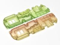 China OEM/ODM:Transparent BOX bracket (1*8) / Cold runner / Three-plates mold No.24628 for sale