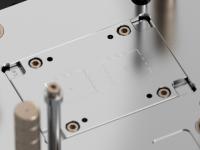 China OEM / ODM ： Cold Runner Injection Molding & Transparent Medical Instrument Bottom Shell (1*2) No.23672 for sale