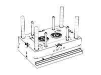China OEM/ODM: Custom electronic enclosures / Bottom cover bracket (1*2) No.24677 for sale