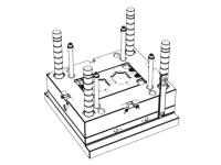 China Transparent VR Rear Shell Ring (1*2) / Cold runner /Three-plates mold No.22731 for sale