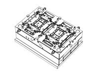 China Transparent Front Housing (1*2) / hot runner turns to cold runner / Three-plates mold No.21774 for sale