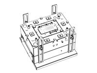 China Battery cover (1*1) / Three-plates mold / Cold runner No.21776 for sale