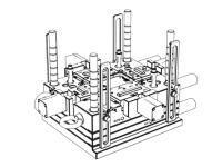China Middle frame (1*1) / Cold runner / Three-plates mold No.22448 for sale