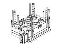 China OEM / ODM ： Precision Injection Molding & Lower cover of transparent earphone charging box (1*2) No.24197 for sale