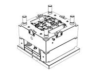 China OEM / ODM ： Precision Injection Molding & Left Bracket Of Earphone Charging Box (1*4) No.24199 for sale