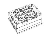 China OEM / ODM ： Precision Injection Molding & Earphone charging box bracket (1*4) No.24201 for sale