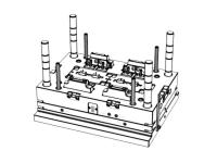 China OEM / ODM ： Precision Injection Molding & Transparent earphone charging box bracket (1*4) No.24201 for sale