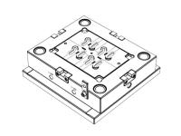 China OEM/ODM Custom  Consumer Electronics Molds / Transparent earphone left rear cover trim (1*8) No.24215 for sale
