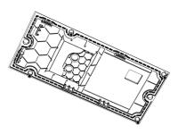 China OEM / ODM ： Hot Runner Injection Molding & Transparent Smart Doorbell Bottom Cover (1*2)  No.23681 for sale