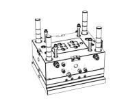 China Battery Housing (1*2) / Three-plates mold / Cold runner No.24500 for sale