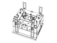 China Transparent Battery Case (1*2) / Cold runner / Three-plates mold No.24500 for sale