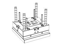 China Antenna holder (1*2) / Three-plates mold / hot sprue No.22677 for sale