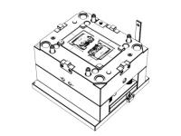 China OEM / ODM : Custom Consumer Electronics Molds / Transparent antenna holder (1*2)  No.22677-B for sale