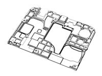 China OEM / ODM ： Multi Cavity Injection Mold & Transparent mainboard bracket (1*2)  No.22684 for sale