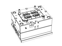 China OEM / ODM ： Multi Cavity Injection Mold & Transparent mini mainboard bracket (1*4) No.22685 for sale
