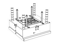 China OEM/ODM:Transparent BOX bracket (1*8) / Cold runner / Three-plates mold No.24628 for sale