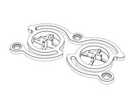 China Transparent button (1*4) / Cold runner / Three-plates mold No.24671 for sale