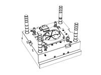 China OEM / ODM Transparent Shell Injection Mold 1x1 Cold Runner plastic molding No.19014-D for sale