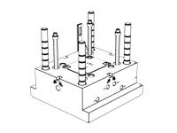 China Instrument PN-2044 (1*4) / Two-plates mold / Cold runner No.21072 for sale