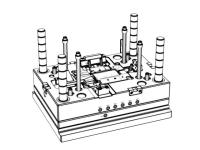 China OEM / ODM ： Precision Injection Molding & Clamshell Phone Front Shell (1*1)  No.21871-B for sale