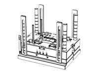 China OEM / ODM ： Cold Runner Injection Molding & Glasses Inner Housing (1*1) No.23057 for sale