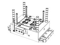 China OEM / ODM ： Double Injection Molding & Transparent Smart Watch Lower Housing (1*4) No.23309 & 23310 for sale