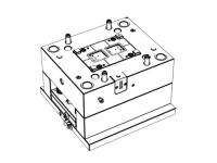 China OEM / ODM ： Cold Runner Injection Molding & Transparent Medical Instrument Bottom Shell (1*2) No.23672 for sale