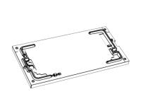 China OEM / ODM ： Hot Runner Injection Molding & Mobile Phone TP Trim (1*1) No.23854 for sale