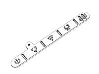 China OEM / ODM ： Polypropylene Injection Molding & Transparent Router Light Guide Plate (1*4) No.23893 for sale